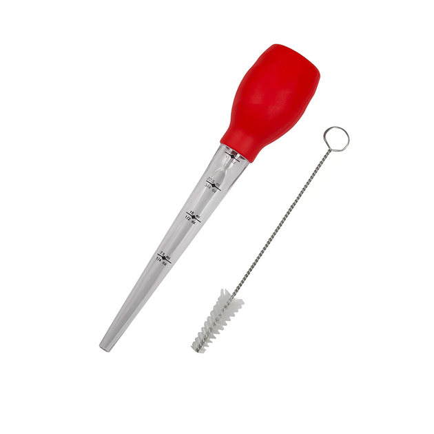 Baster Hi-temp Rubber with Brush | Chefs' Warehouse