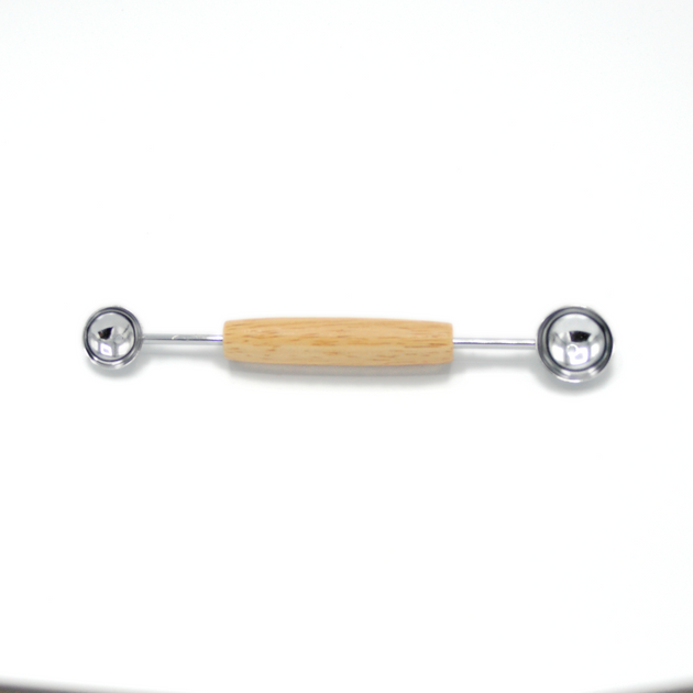 Melon/parisien Baller Double Wood Handle 25/30mm Dia | Chefs' Warehouse