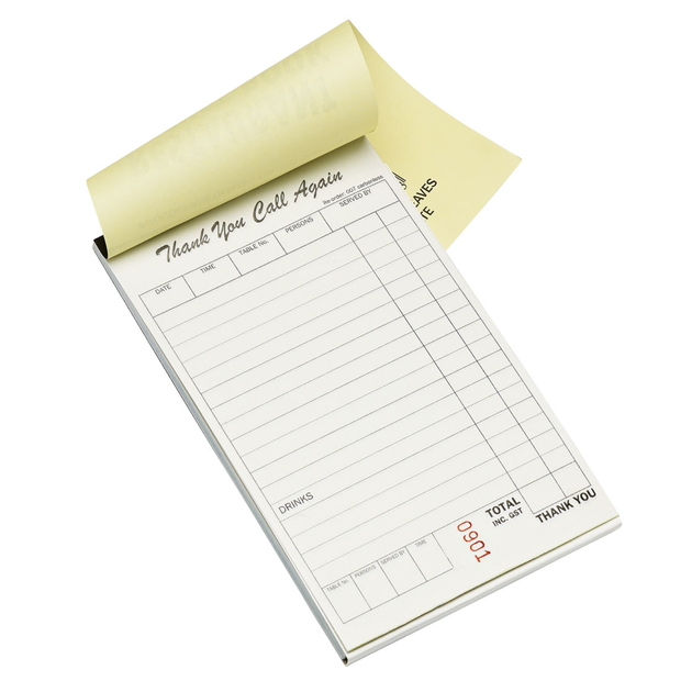 Docket Book Duplicate paper 50 Dockets per book | Chefs' Warehouse